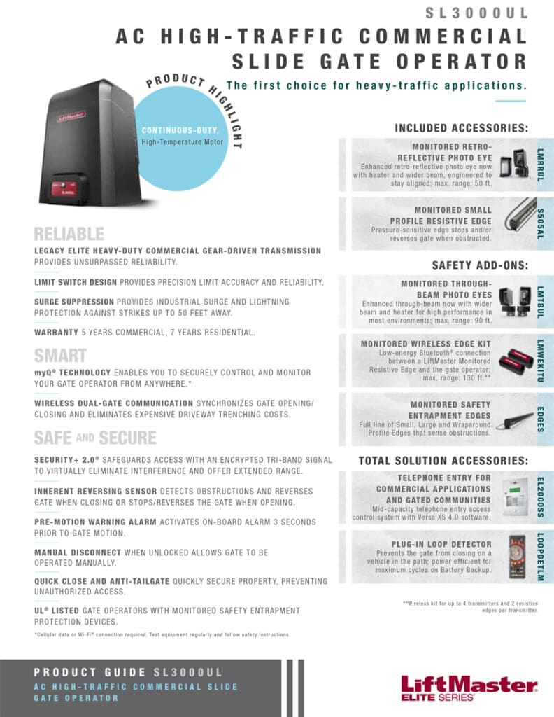Slide Gate Operators | Slide Gate Systems by All Around Door & Gate